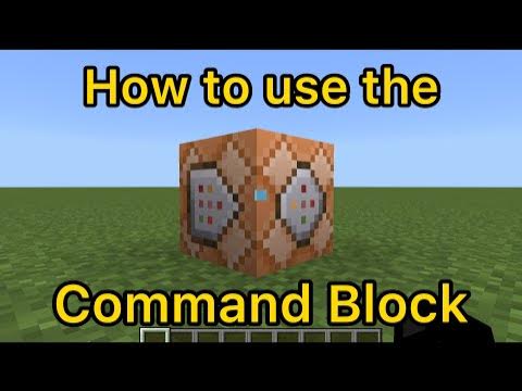 How to use the command block - YouTube