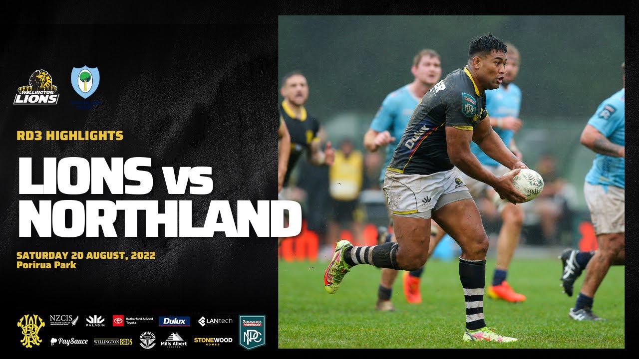2022 NPC | RD3 Wellington Lions v Northland - Highlights - YouTube