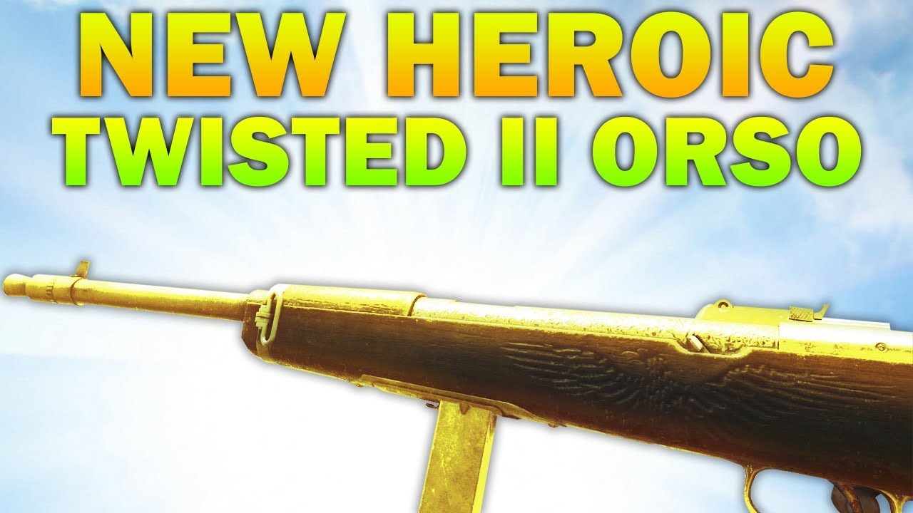 New SMG Twisted II Heroic Orso - New DLC Gun Gameplay In COD WW2 - YouTube