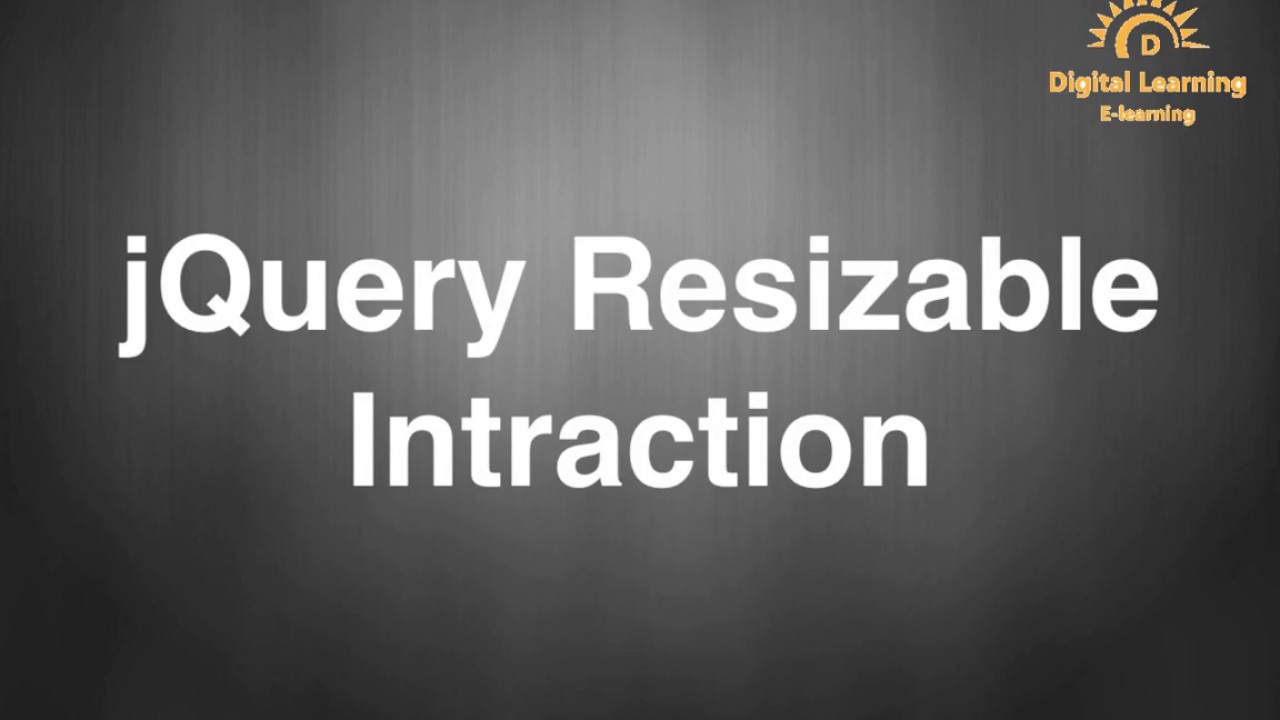 13 jQuery Resizable Interaction | Online Training Download app from ...