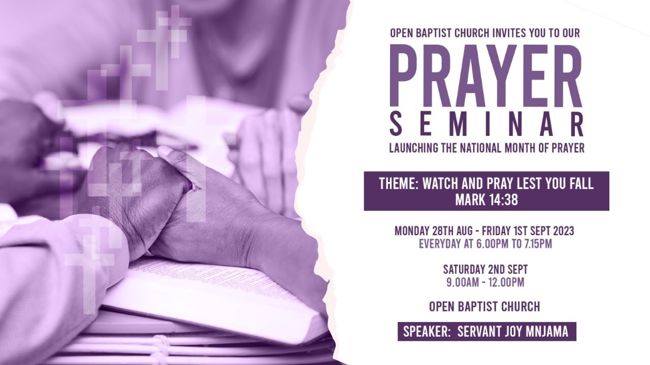 Prayer Seminar - Day 6 - Prayer life of Jesus - YouTube