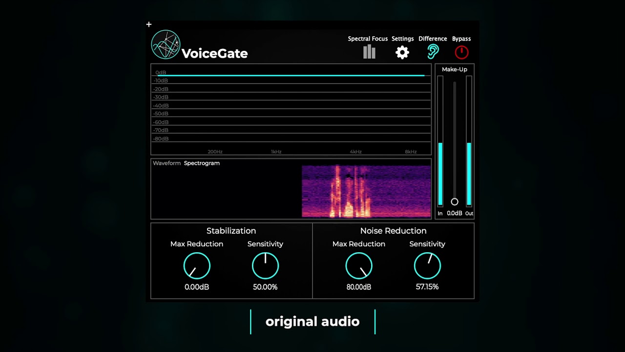 De-Noising Speech Recordings with Accentize VoiceGate (Audio Plugin) - YouTube