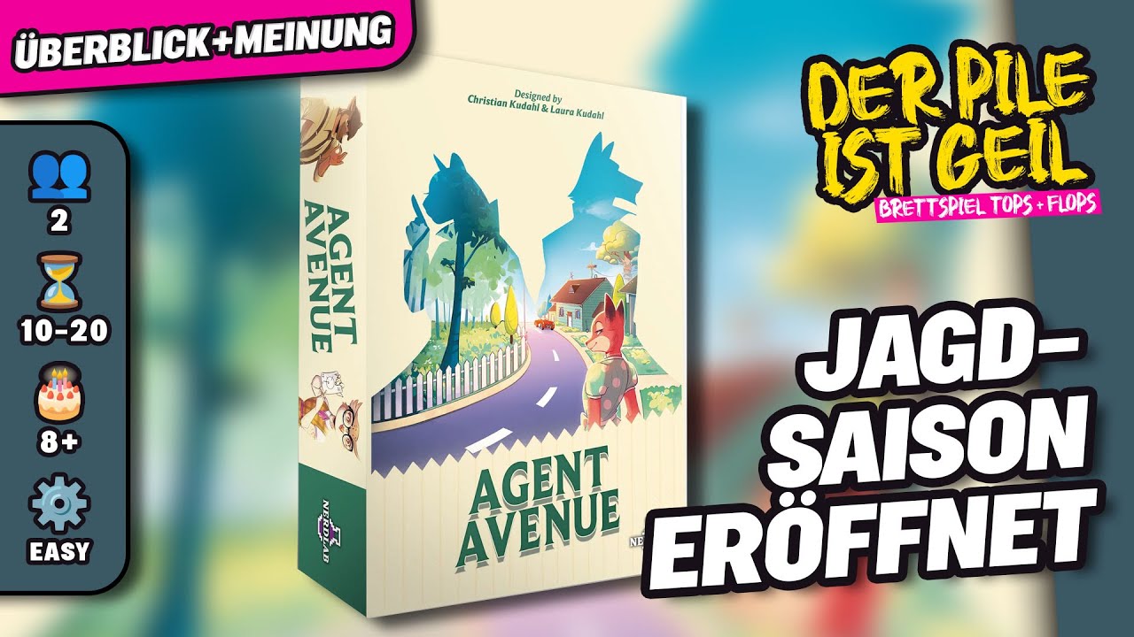 AGENT AVENUE - Nerdlab Games - Brettspiel - Der Pile ist geil - YouTube