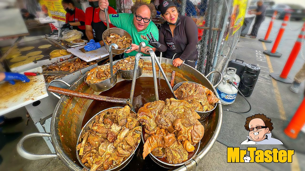 Pig Nose Taco + Meat Quesadilla Greatest MEXICAN STREET FOOD in Los ...