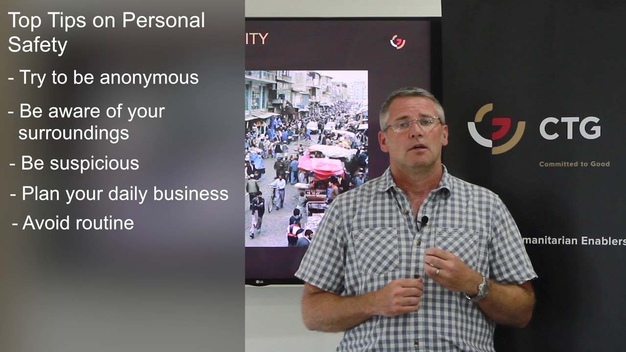 Personal Security: CTG Safety Training for Conflict Zones - YouTube