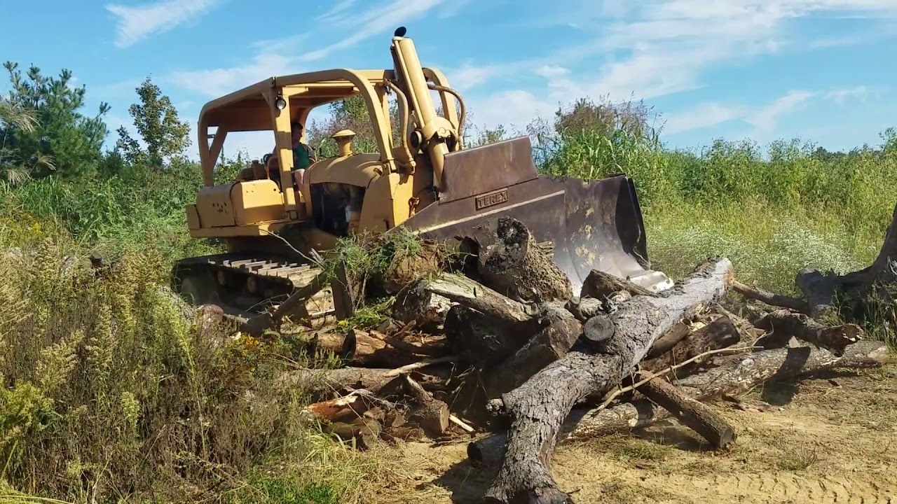 1968 Terex Dozer clearing the way. - YouTube