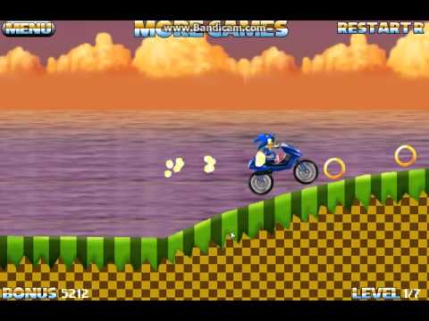 Joe Playz Sonic Motobike Mini Game - YouTube