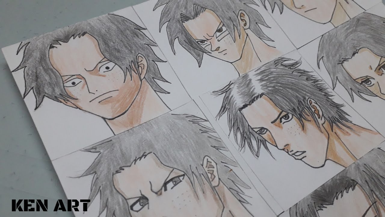 Drawing Portgas D. Ace In Different Anime Styles | One Piece ワンピース ...