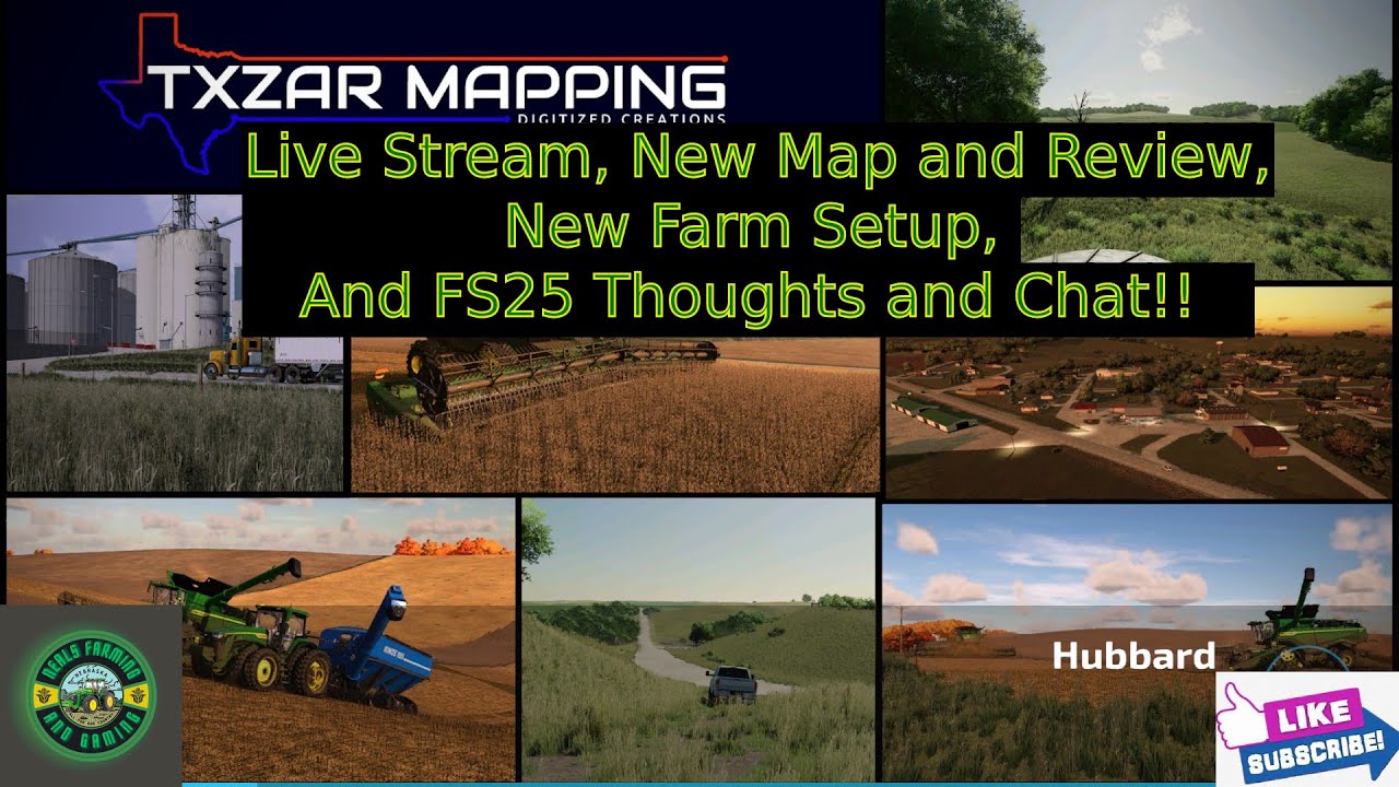 FS22 Live Stream!!New Map, New Farm setup, FS25 Thoughts!!!!! - YouTube