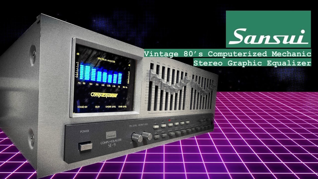Sansui SE-9 Vintage Stereo Auto Computerized Analogue Equalizer Demo ...