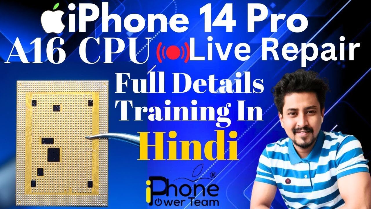 How to remove & install iPhone 14 Pro A16 CPU | Live Training in safest ...