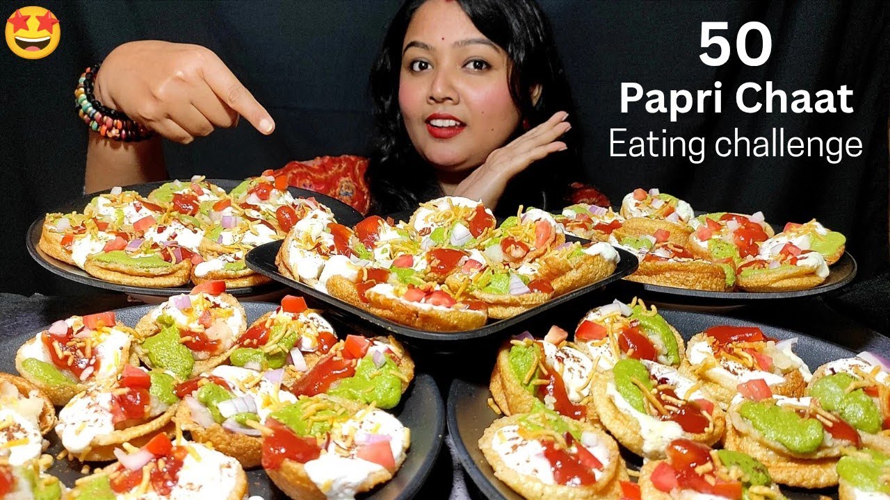 Papri Chaat eating challenge | PP Eats Chaat | Mukbang ASMR - YouTube