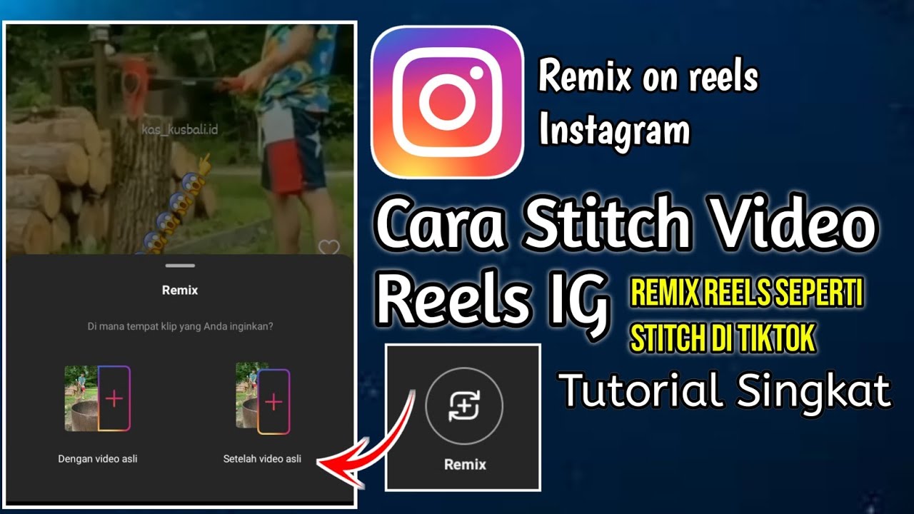 Tutorial cara stich di Instagram | Cara remix stich reels Instagram ...