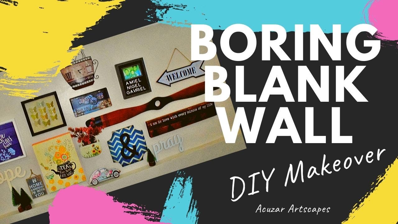 Boring Blank Wall transform into Work of Art | DIY Makeover Gallery ...