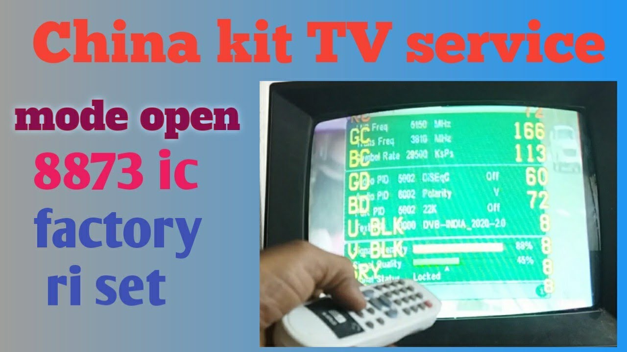 tv kit China Service Mode Open/ Service Mode Full Adjustment IC 8873 ...