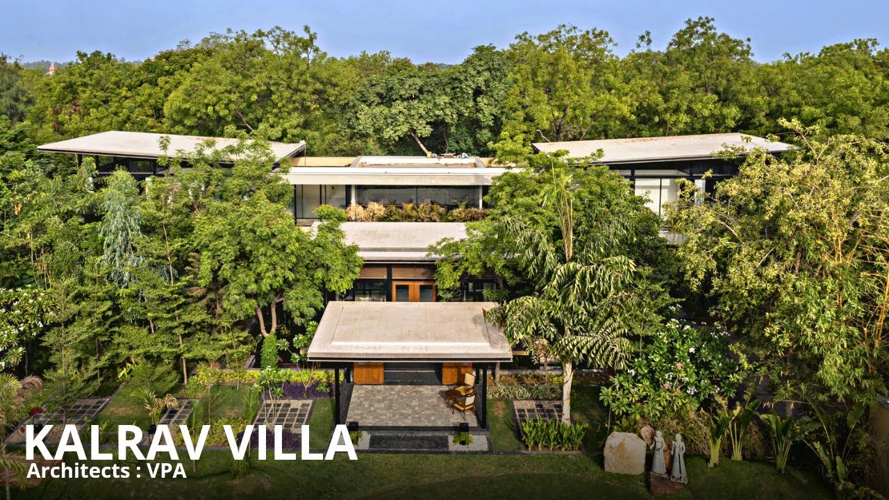 House design nested in a grove of trees, Green Villa Design - YouTube