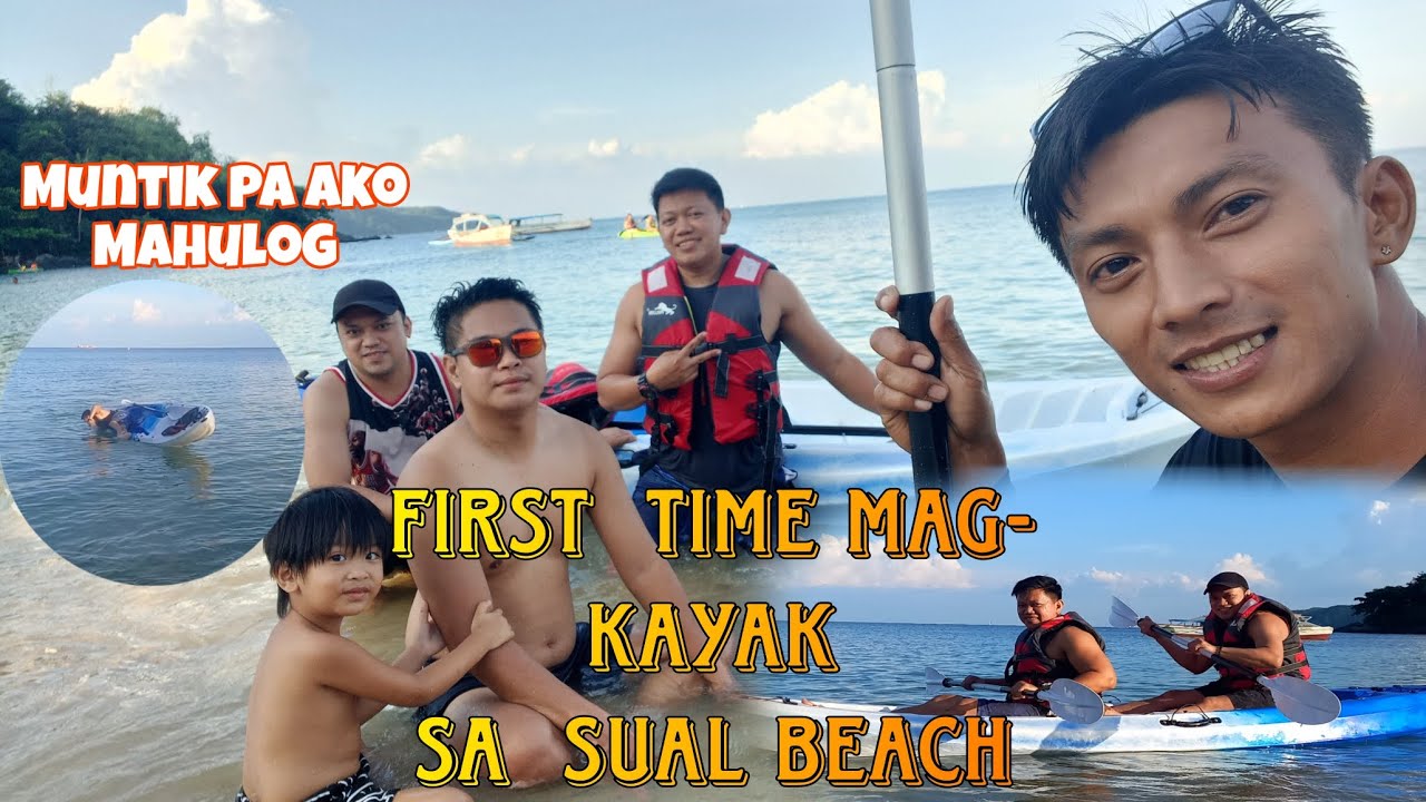 First Time Mag Kayak Sa BEACH, muntik pa Ako Mahulog - YouTube
