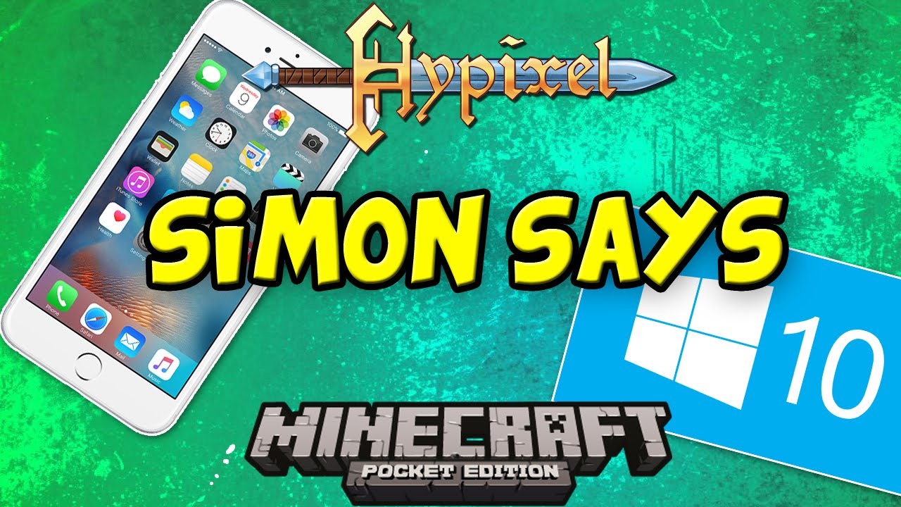 Minecraft PE: Hypixel PE - Simon Says - YouTube