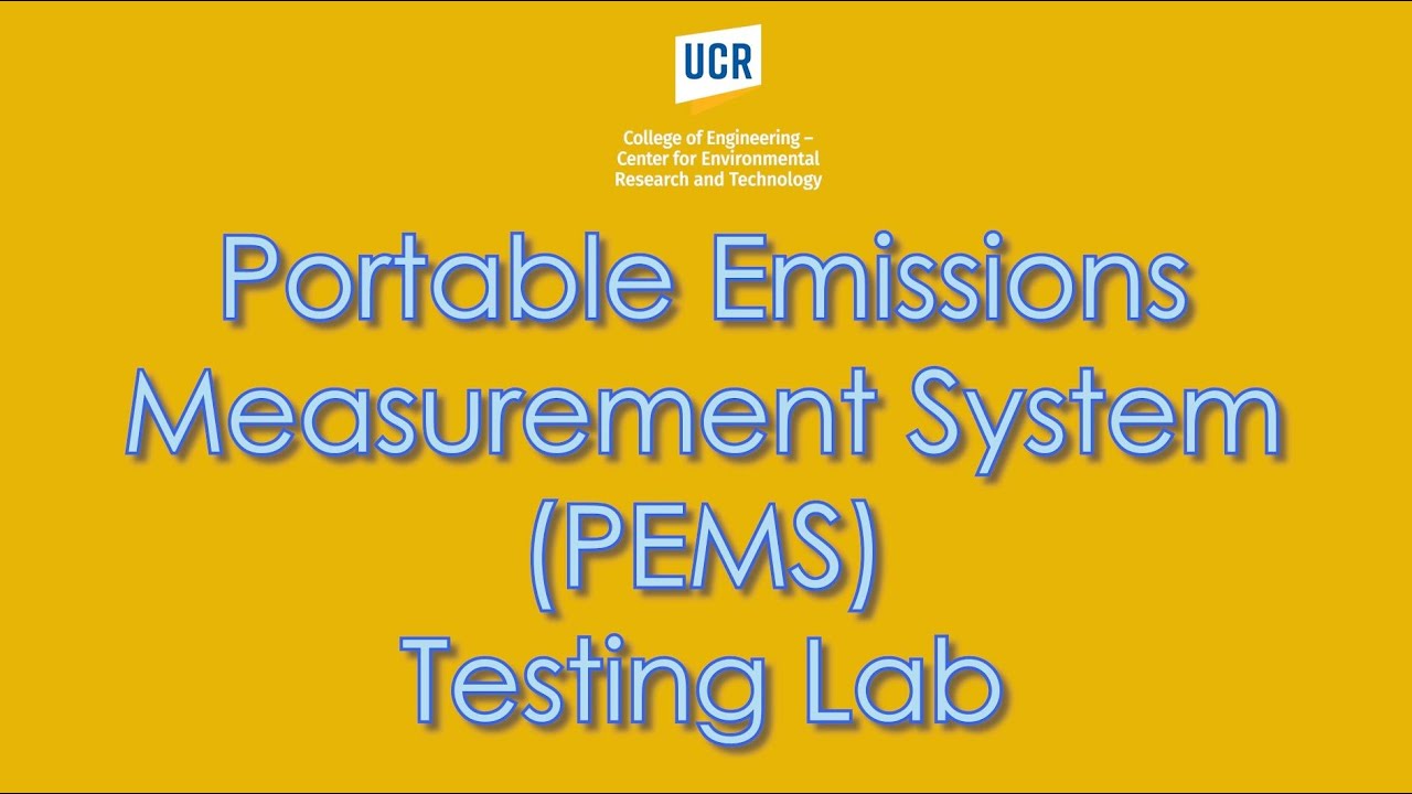 Portable Emissions Measurement System (PEMS) Testing Lab - YouTube