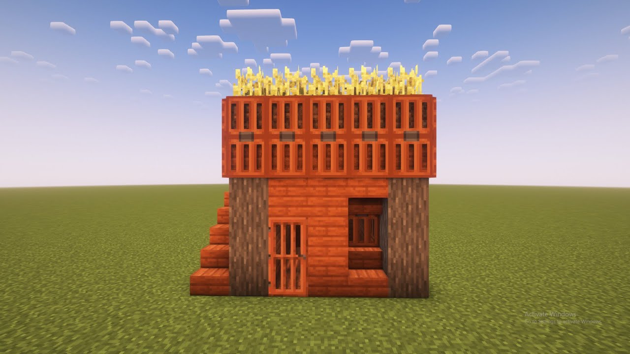 How To Build Savanna Starter House In Minecraft - YouTube