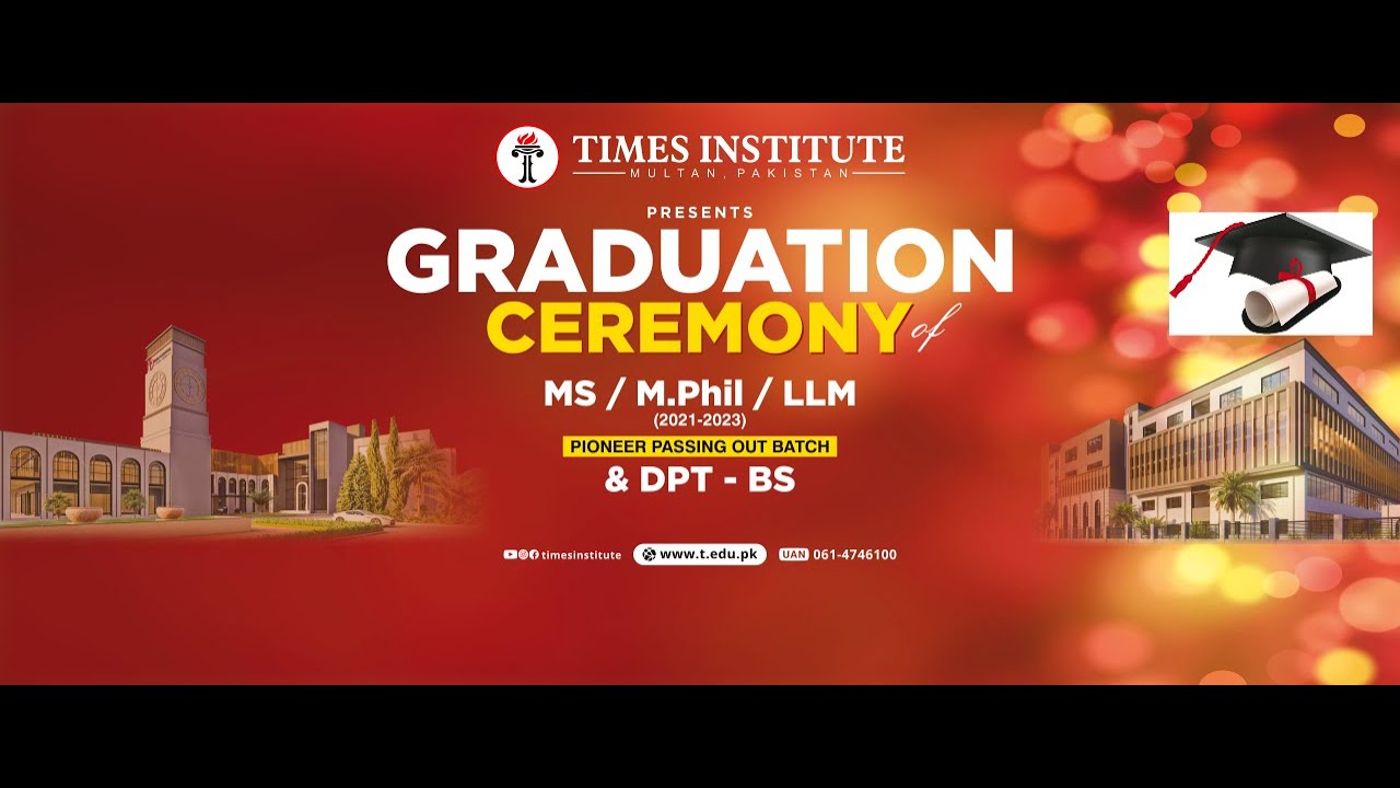 Graduation ceremony 2024 | Graduation ceremony in Pakistan | Times Institute Multan - YouTube