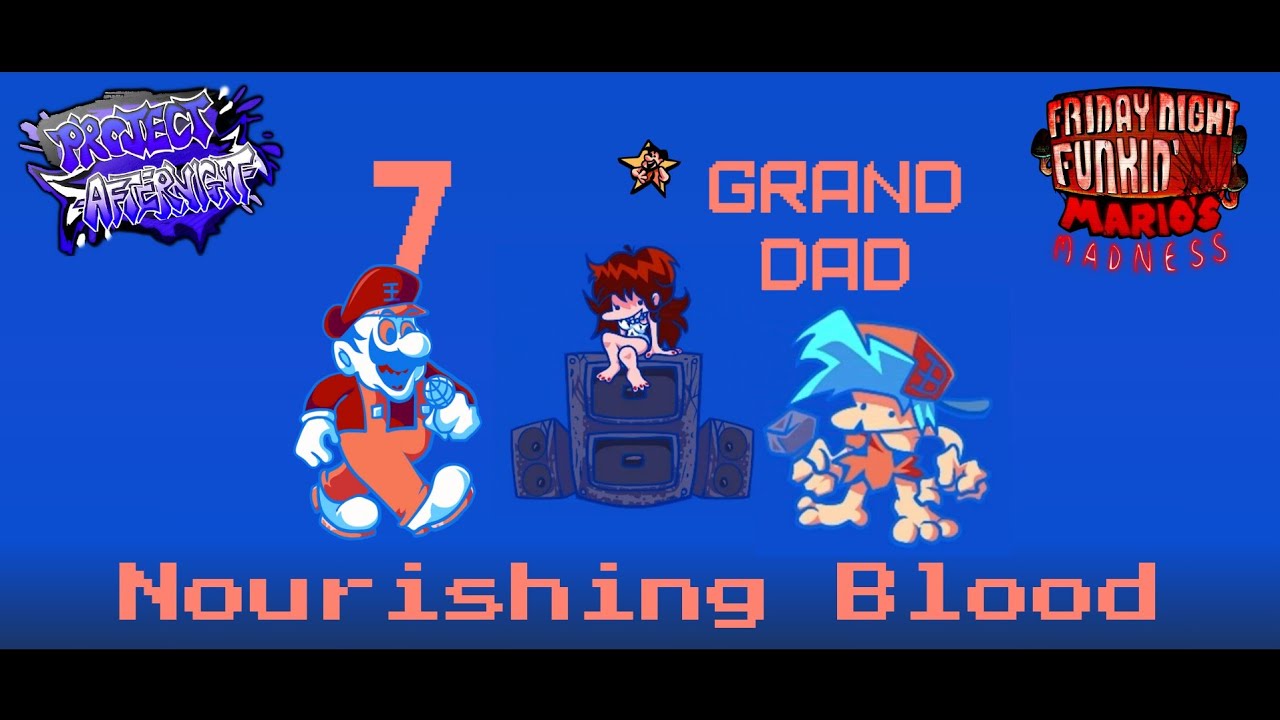 Roblox | Project Afternight | FNF Mario's Madness - Nourishing Blood ...