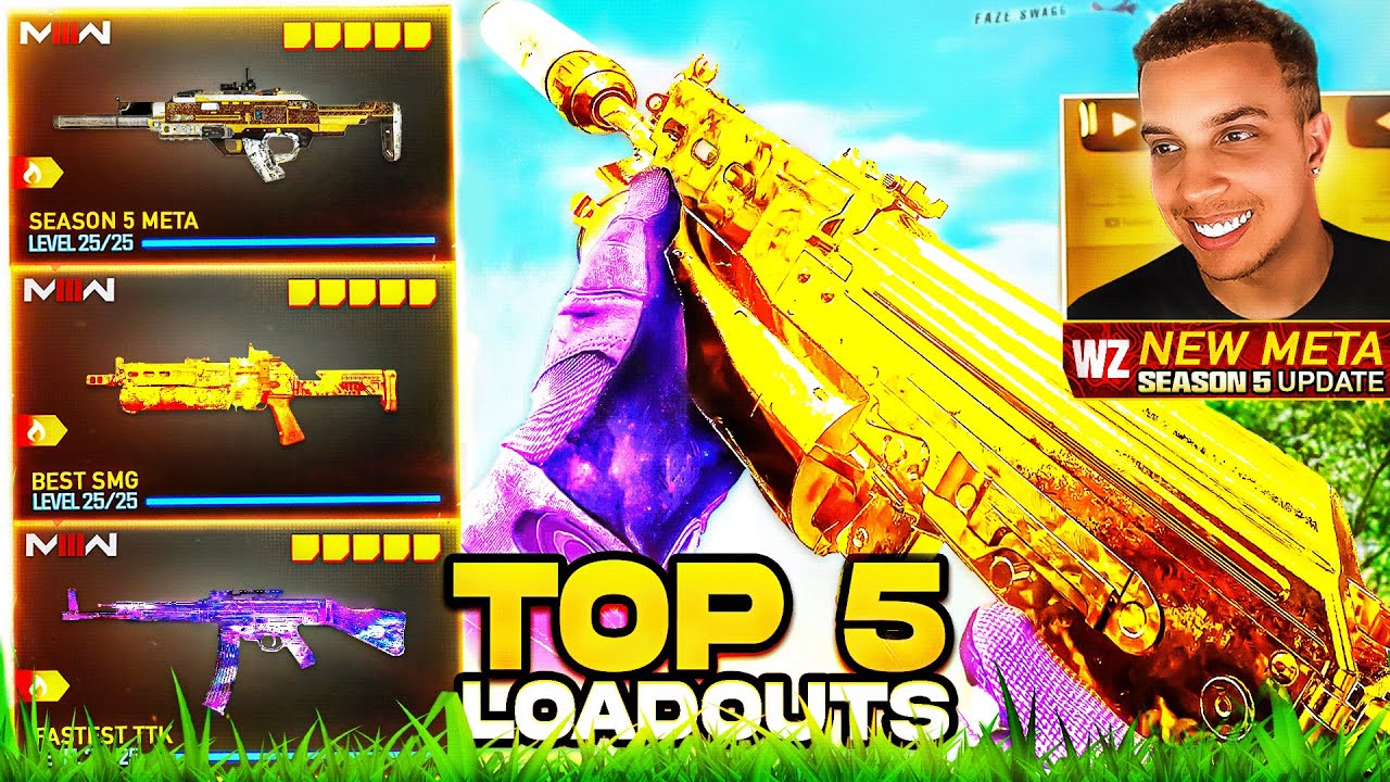 NEW TOP 5 META LOADOUTS in Warzone Season 5! (Best Class Setups) - YouTube