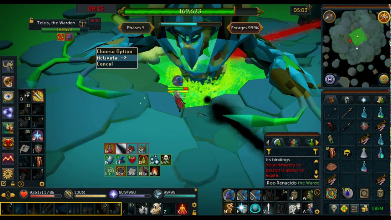 Telos 999 p5 sample back beam/corrupts/nongreen virus w Zur staff - YouTube