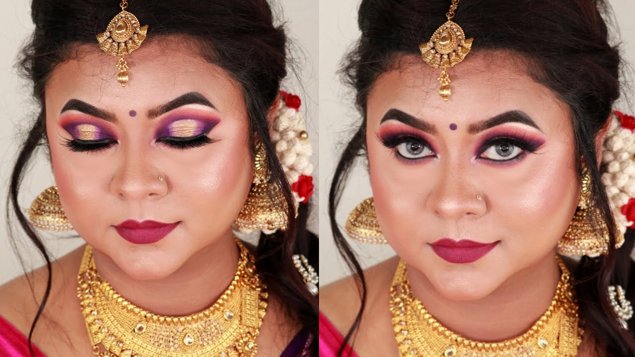 South Indian | Kerala Bridal Makeup Tutorial Step-by-step | Muhurtham ...