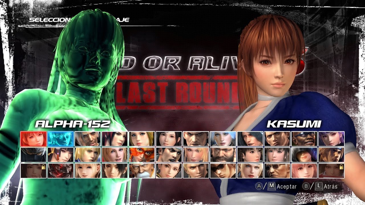 053 Dead or Alive 5 Last Round - ALPHA 152 VS KASUMI - YouTube