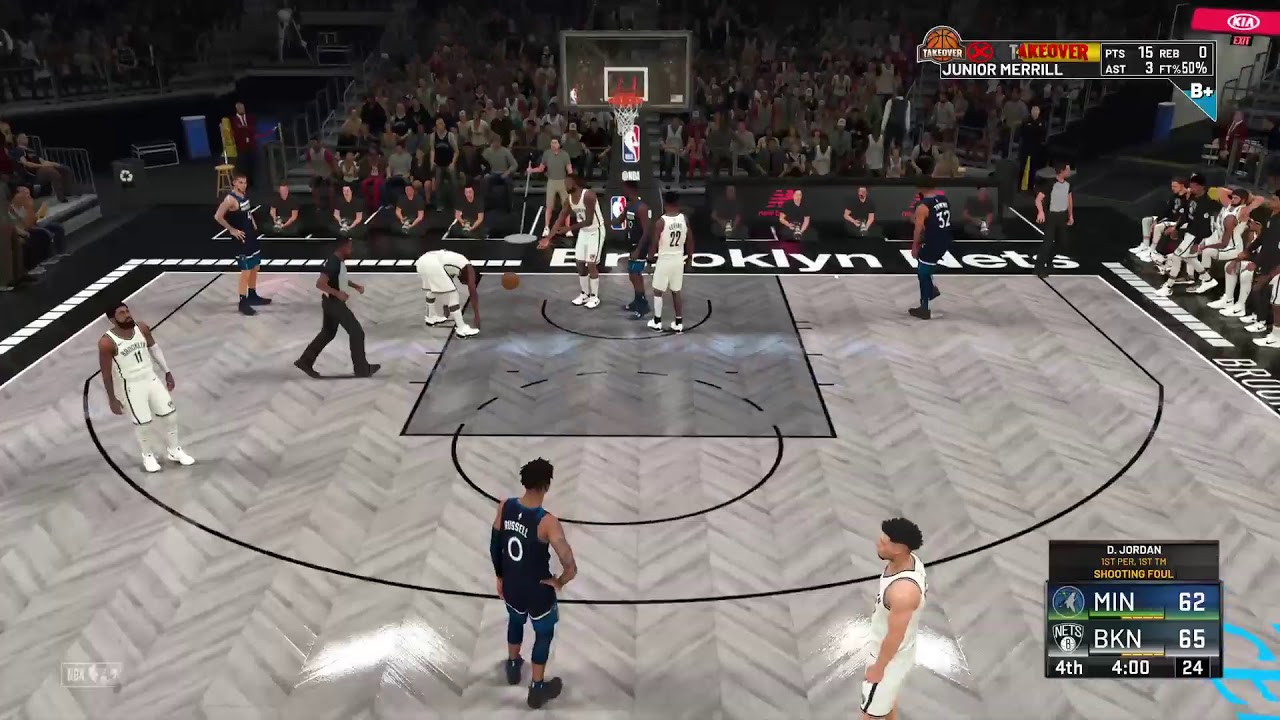 NBA 2K21 draft and 1st game - YouTube