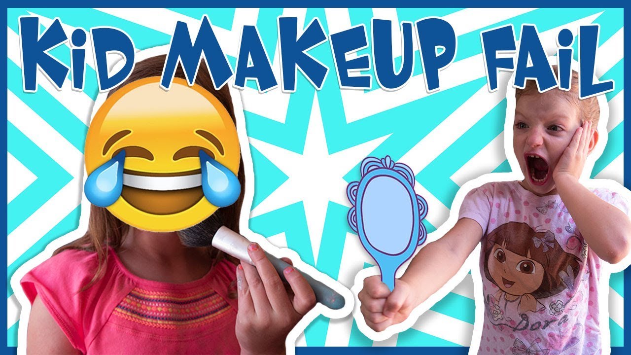 First time trying makeup - Hilarious kids makeup fail - YouTube