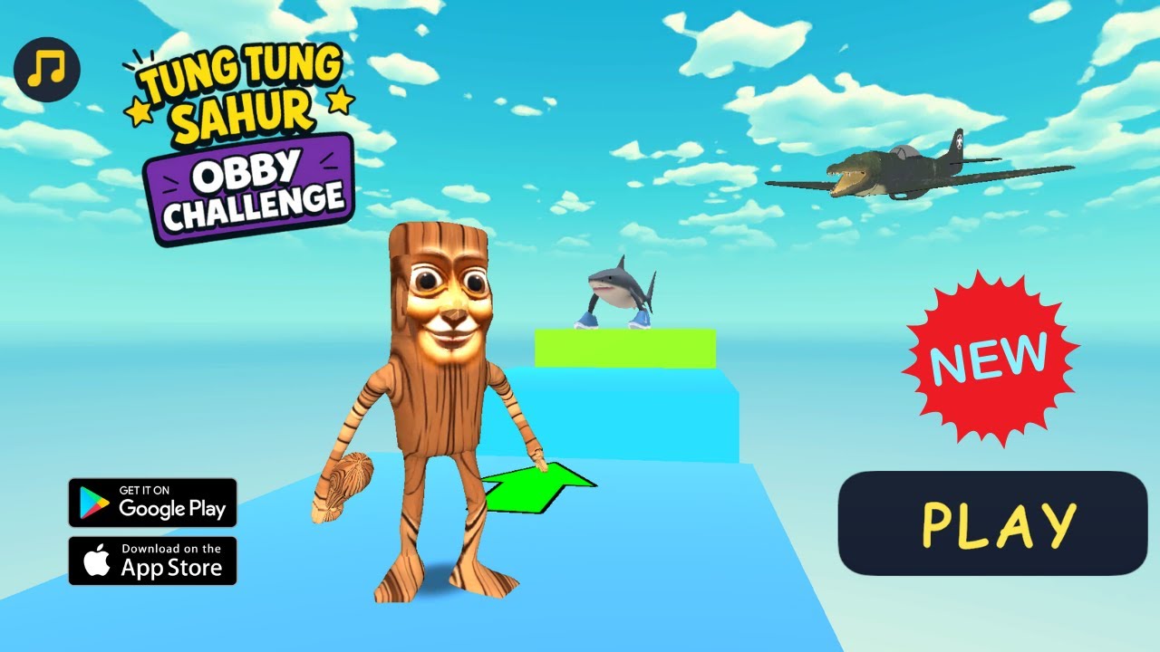 TUNG TUNG SAHUR GAME: OBBY CHALLENGE 🤯 - YouTube