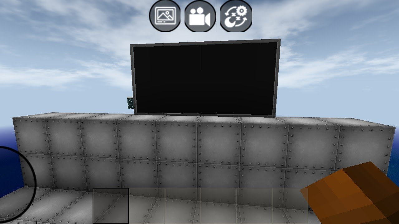 how to make big screen LED tv in mini block craft - YouTube
