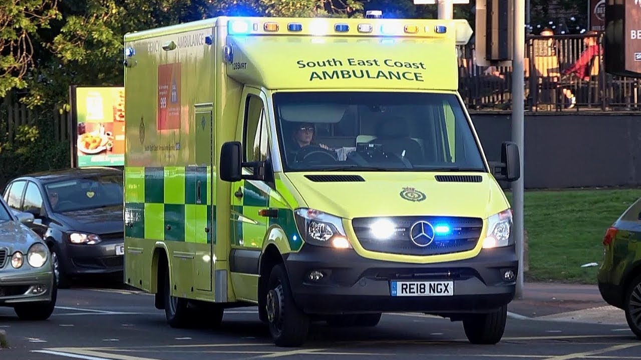 BRAND NEW SECAmb Mercedes Sprinter Ambulance Responding - YouTube