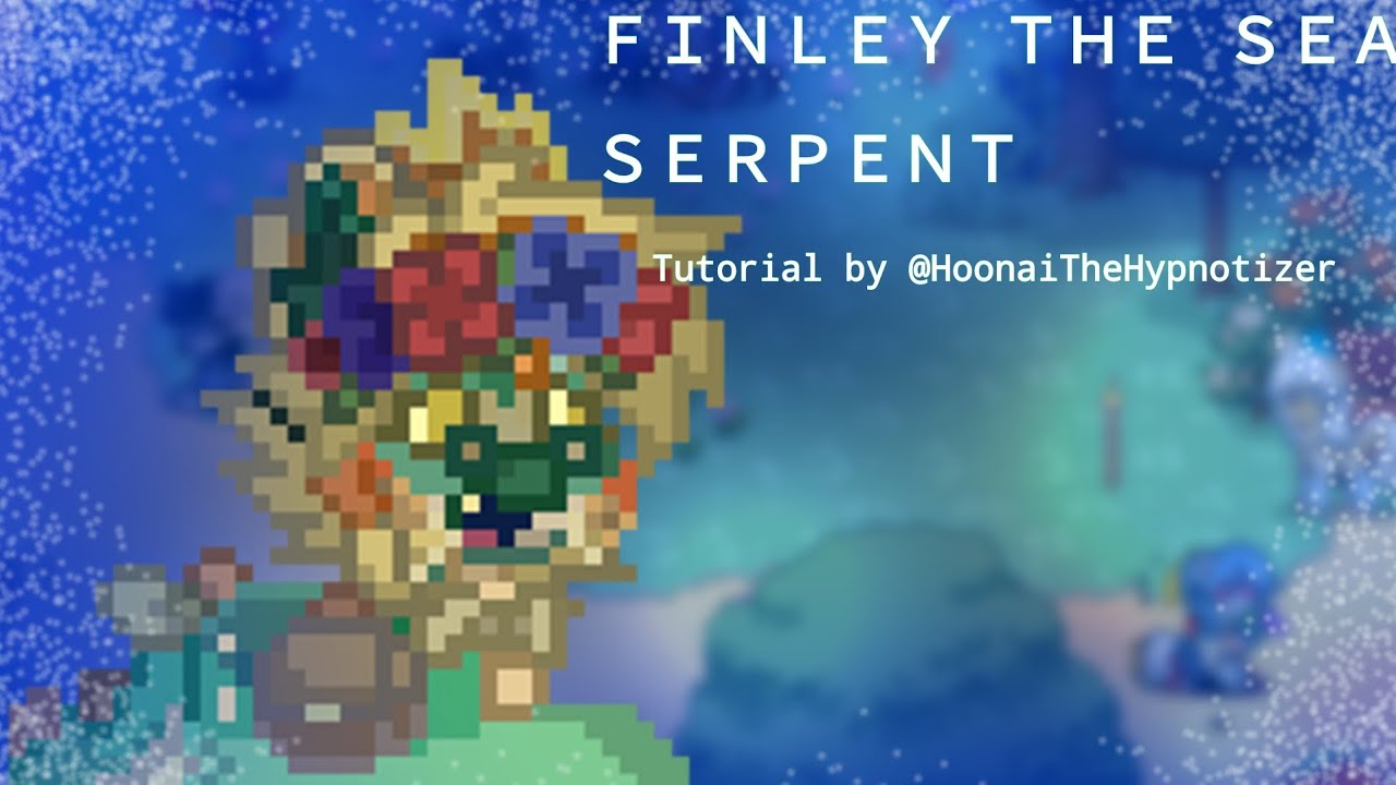 Finley The Sea Serpent (Indigo Park) || PONY TOWN Tutorial - YouTube