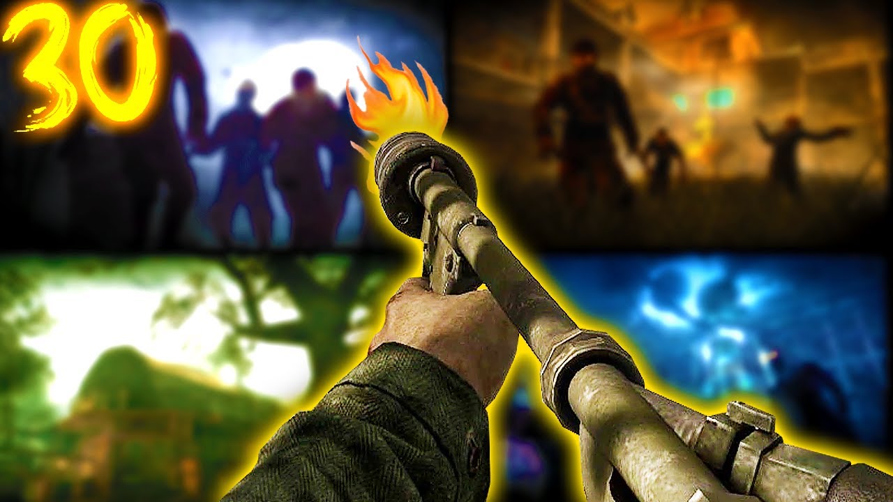 ROUND 30 EVERY WORLD AT WAR ZOMBIES MAP! - YouTube