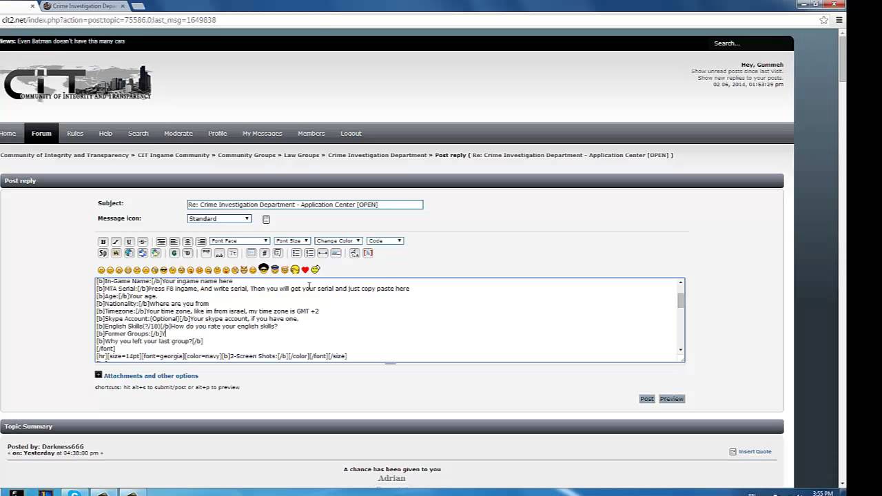 How to apply on cit2.net - YouTube