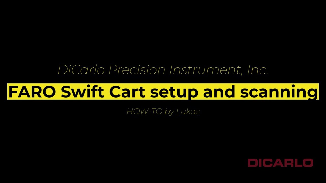 FARO Swift Cart setup and operation - YouTube