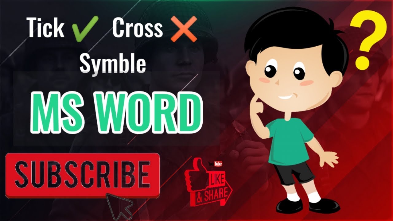 How To Insert Tick Cross Mark In Word In Hindi Urdu Ticks Cross How To Insert Tick Cross Mark In Word In Hindi Urdu Ticks Cross