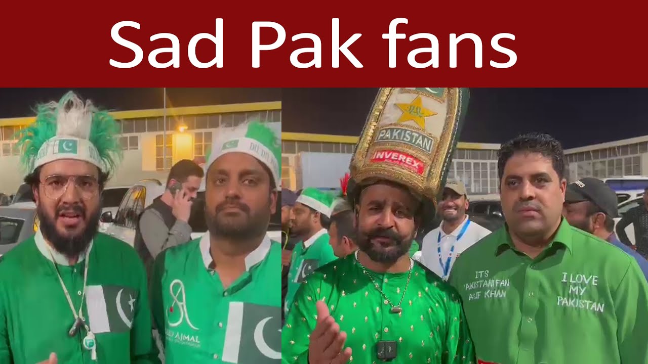 Pak fans vs Afghan fans after series defeat - YouTube