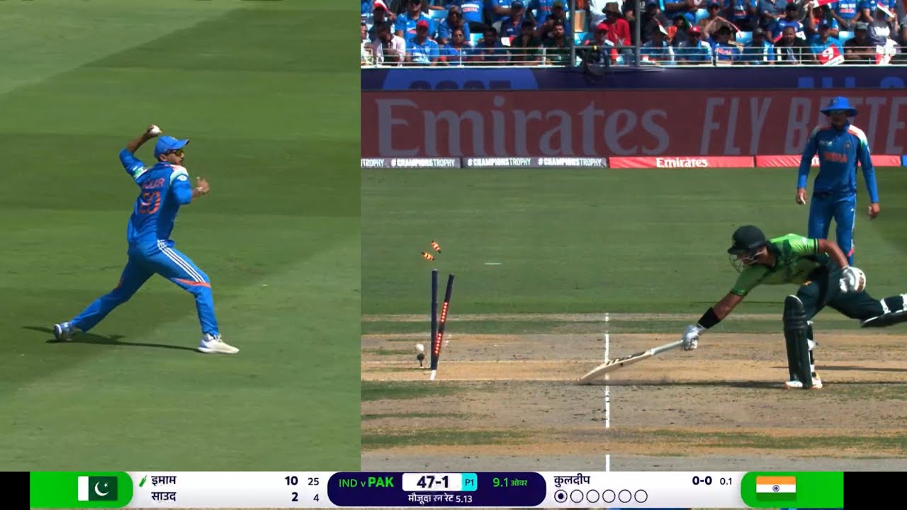 Axar patel amazing Run out in today match vs pakistan | Axar patel ...
