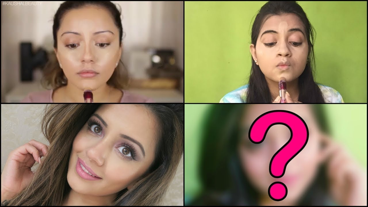I Tried Following A Kaushal Beauty Makeup Tutorial Debaleena Youtube