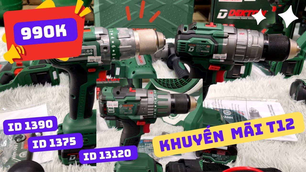🆘 990k 🆘 3 máy khoan 3 chức năng 13li khuyến mãi hấp dẫn ID1375, ID1390 ...