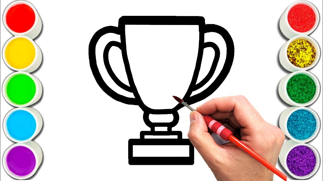 Trophy 🏆 Drawing, Painting & Coloring For Kids and Toddlers_ Child Art ...