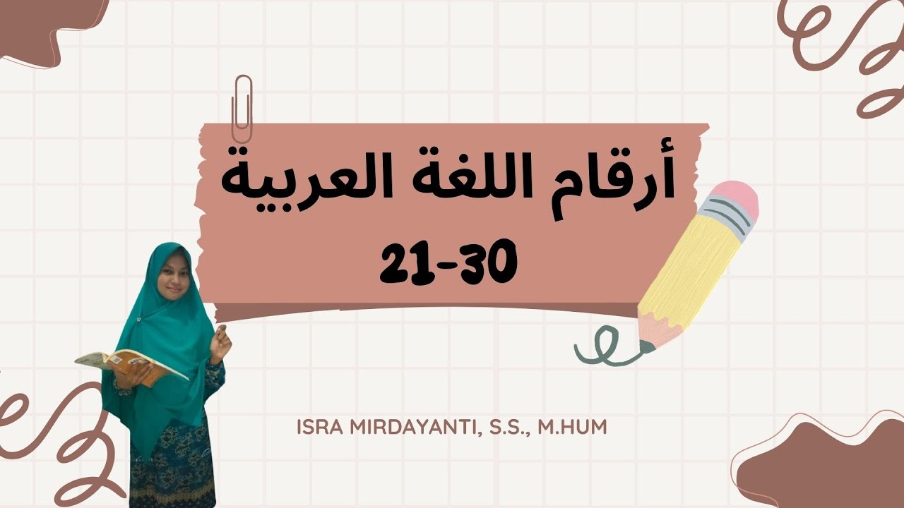 Bahasa Arab Angka 21 30 - YouTube