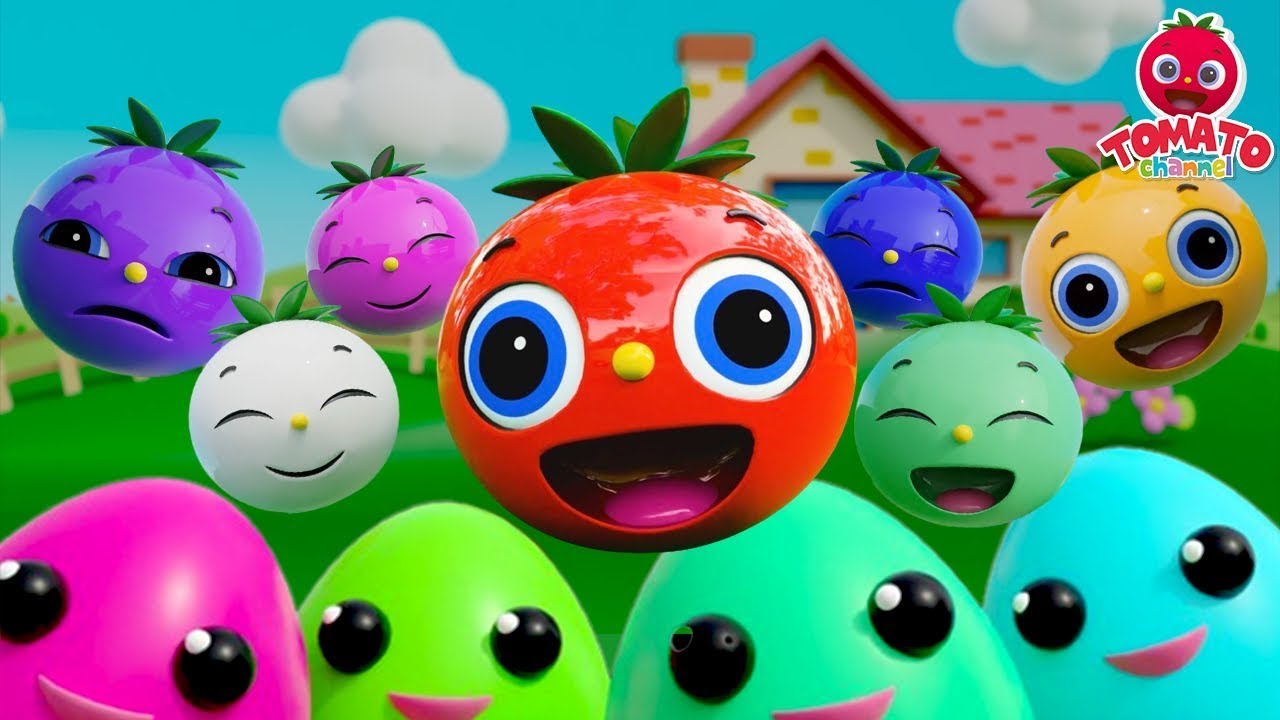 Learn Colors with TOMATOES! +Compilation | TOMATO channel | Baby stop ...
