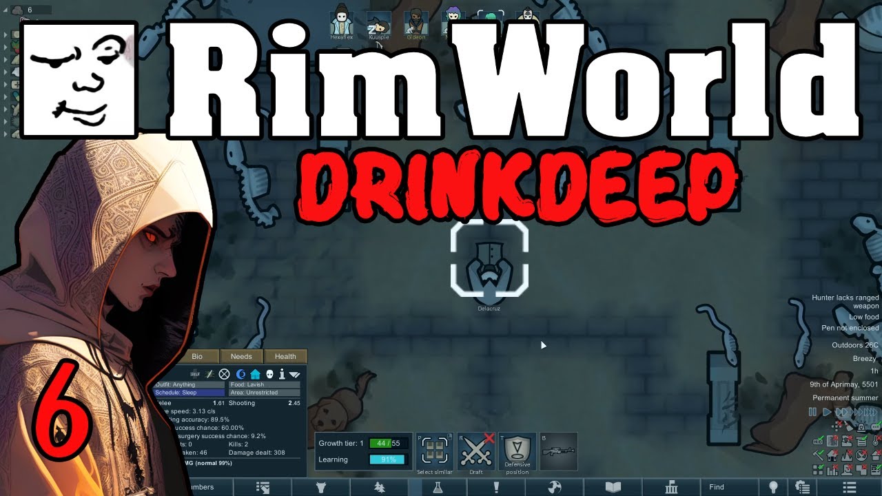 Little Girl with an LMG | Drinkdeep (pt. 6) | RimWorld BioTech ...