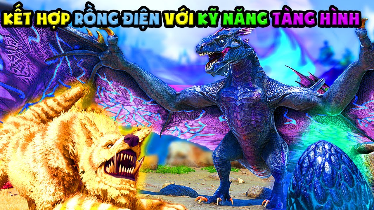 ARK MOD Hybrids #14 MINH LAI TẠO RỒNG ĐIỆN NHƯNG CÓ KỸ NĂNG TÀNG HÌNH ...