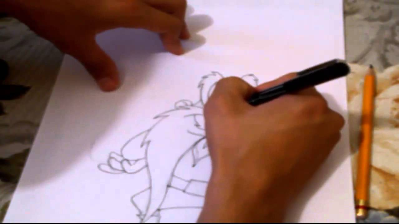 Drawing and Coloring to Sam Bigotes/ Dibujando a Sam Bigotes - YouTube